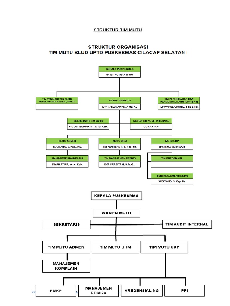 Struktur Tim Mutu | PDF