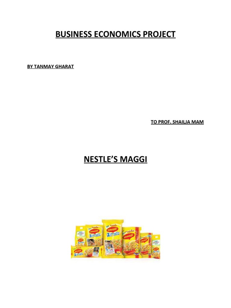 Maggi: Oligopoly and Market Dynamics | PDF | Oligopoly | Profit (Economics)