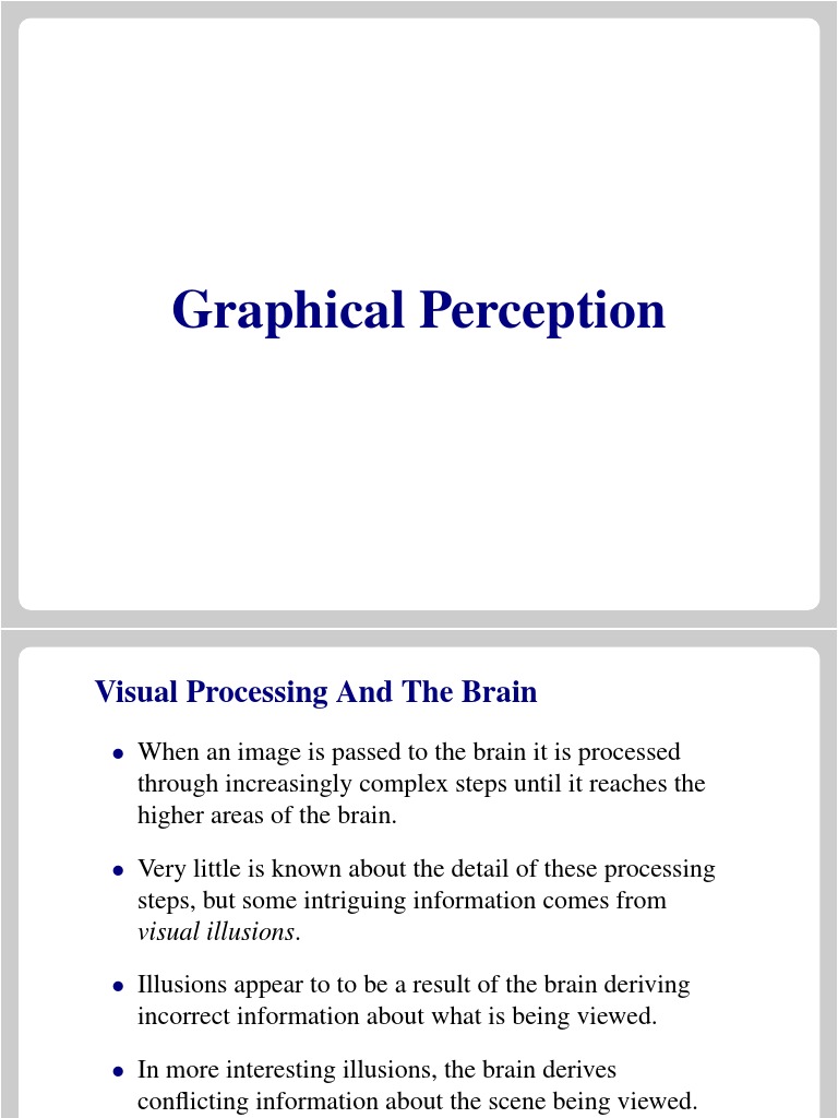 Perceptual Principles of Effective Graphical Design | PDF | Illusion ...