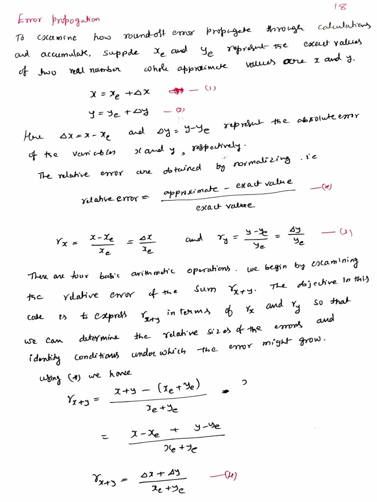 Error Propogation Pdf
