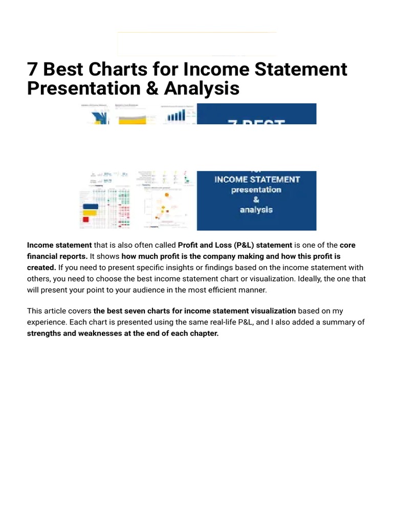 7 Best Charts For Income Statement Presentation & Analysis - KAMIL ...