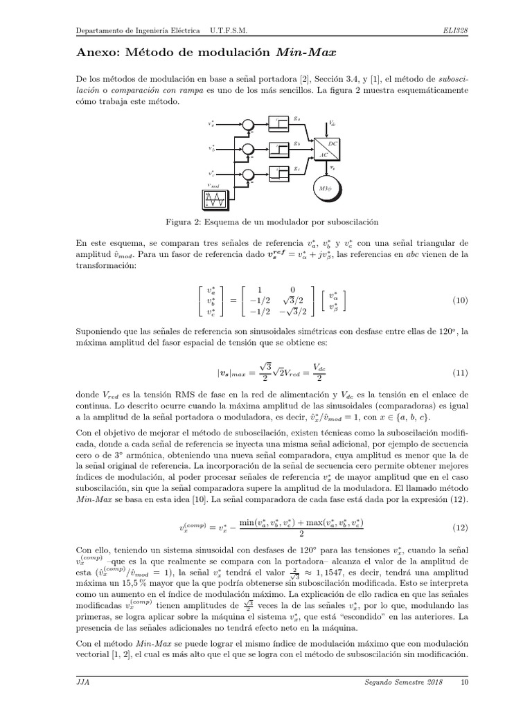 Método Min-Max en Modulación Eléctrica | PDF | Modulación | Cantidades ...