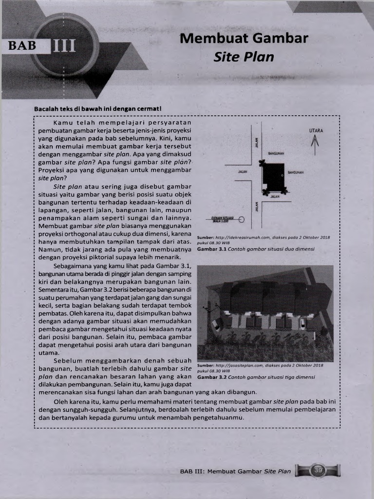 Panduan Membuat Gambar Site Plan | PDF | Seni | Komputer