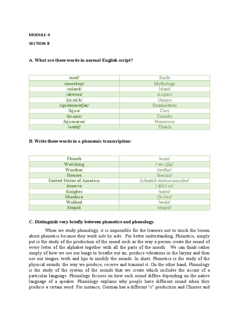 A. What Are These Words in Normal English Script? | PDF | Subject ...