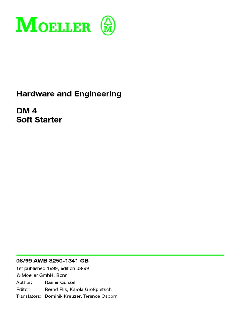 Moeller DM4 Manual | PDF | Electric Motor | Fuse (Electrical)