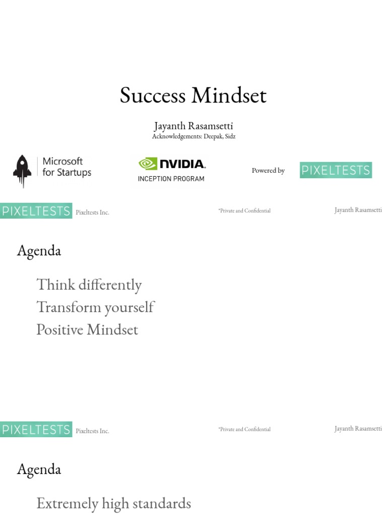 Success Mindset | PDF | Truth | Mind