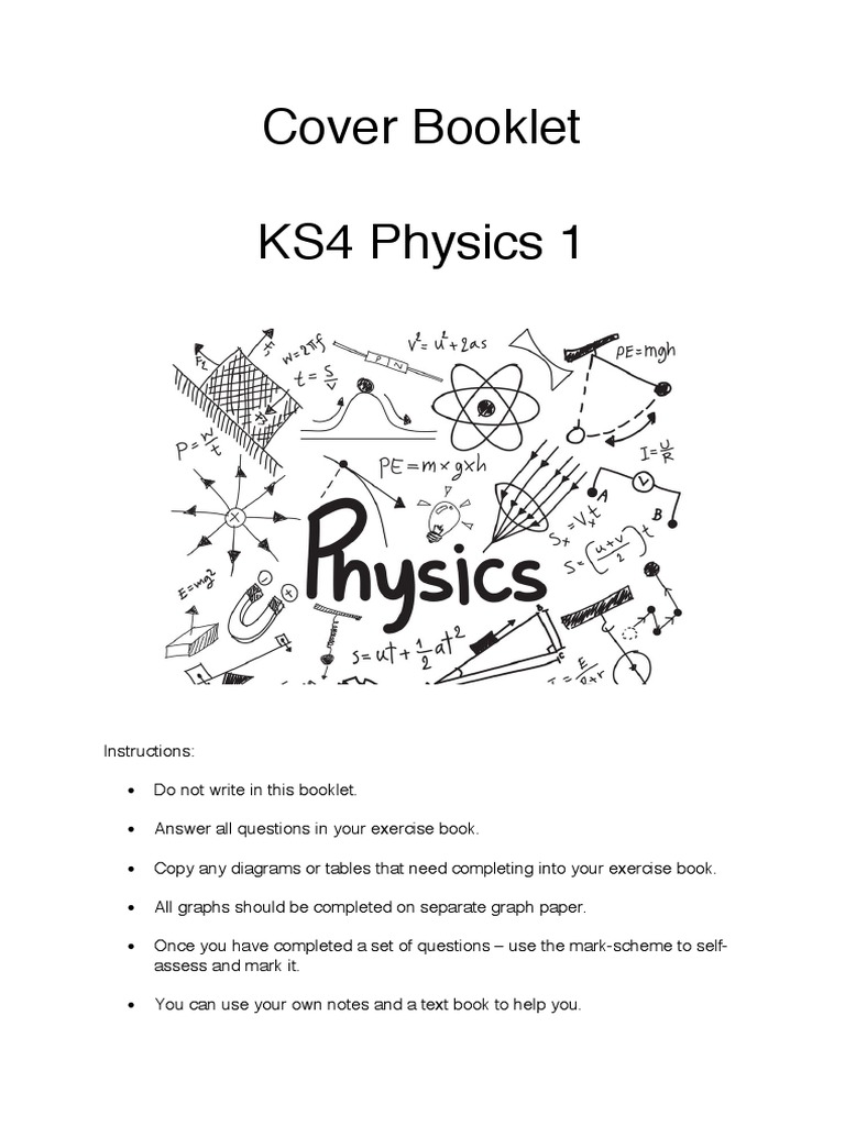 Cover Booklet KS4 Physics 1 | PDF | Gases | Temperature