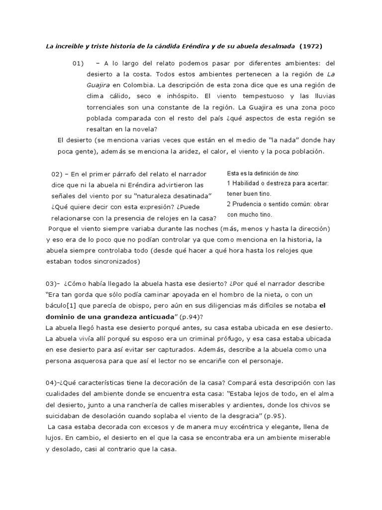 Análisis de "Cándida Eréndira" | PDF | Gabriel García Márquez | Cuentos