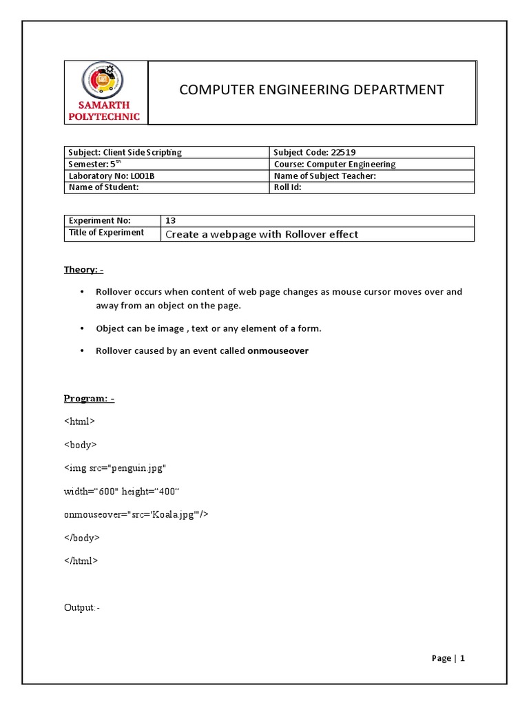 Css Practical 13 Pdf