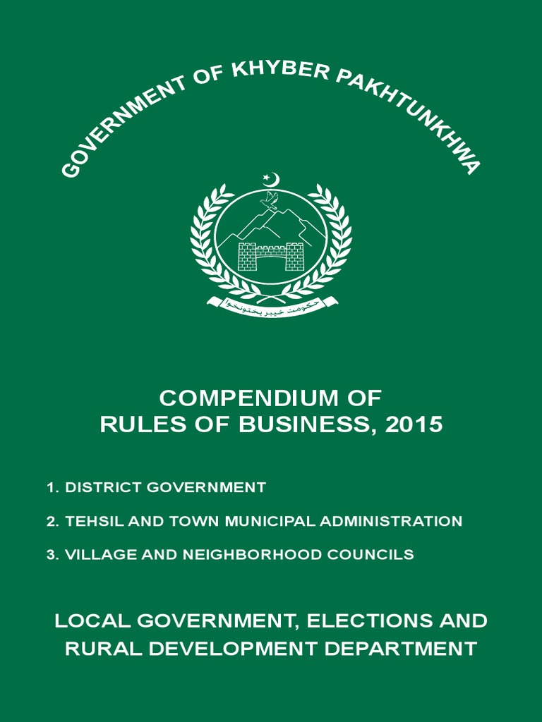 Compendium of Rules of Business 2015 | Descargar gratis PDF | Government | Policy