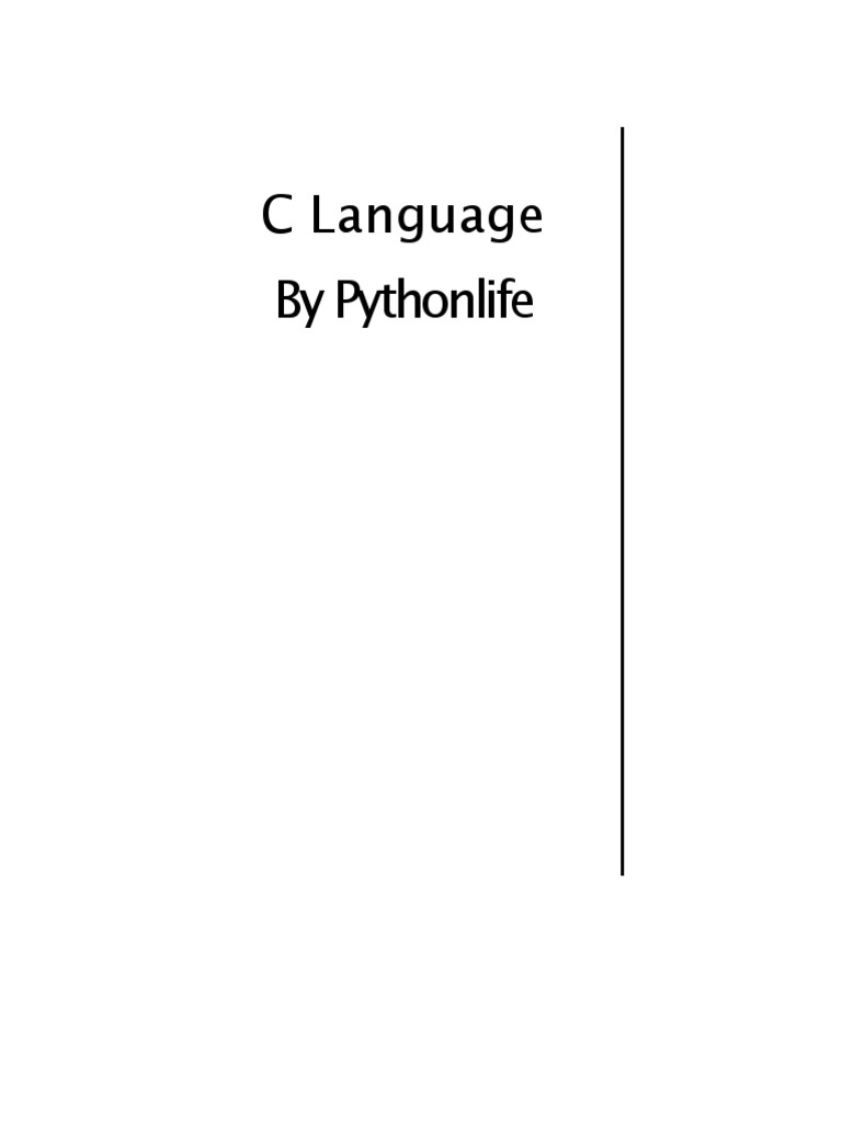 Clanguage by Pythonlife | Download Free PDF | Control Flow | Data Type