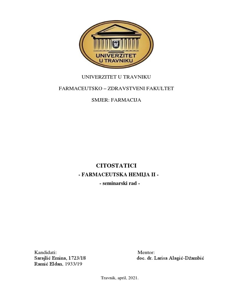 Citostatici ES | PDF