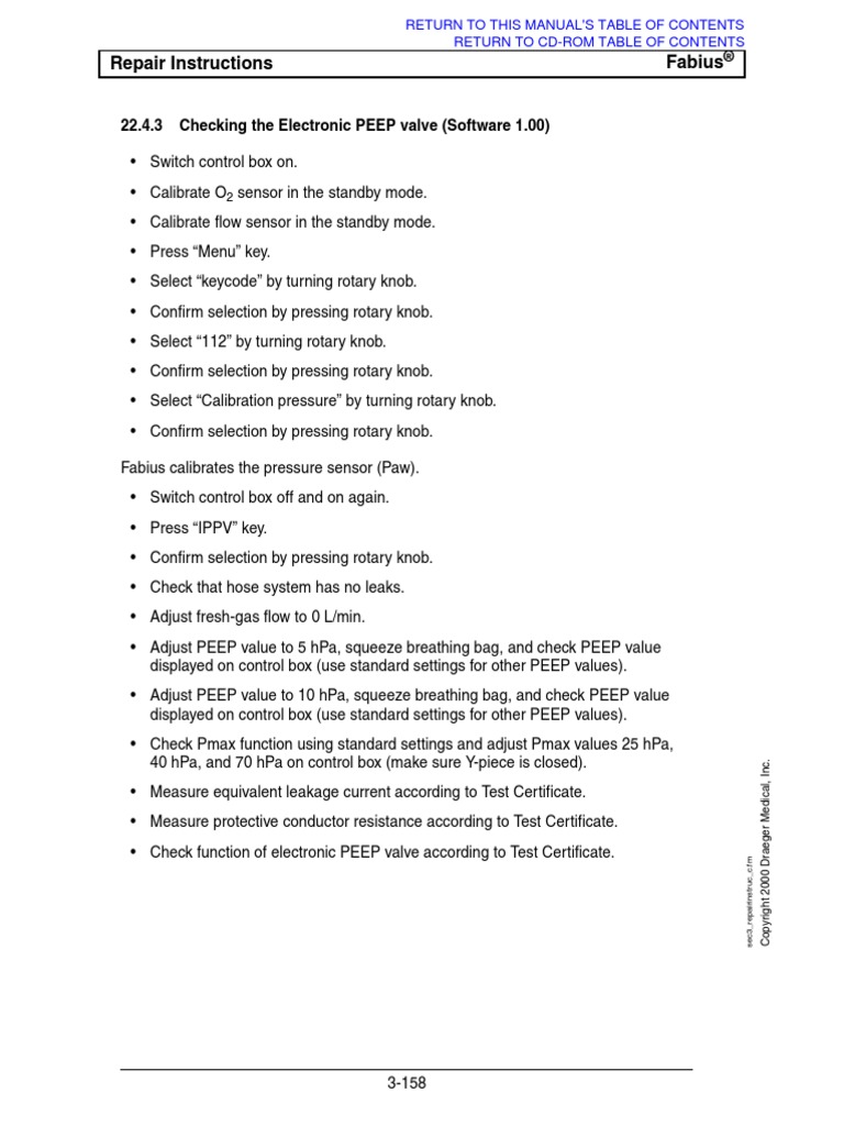 Drager Fabius CE Service Manual Rev.C Unprotected (226-266) | PDF ...