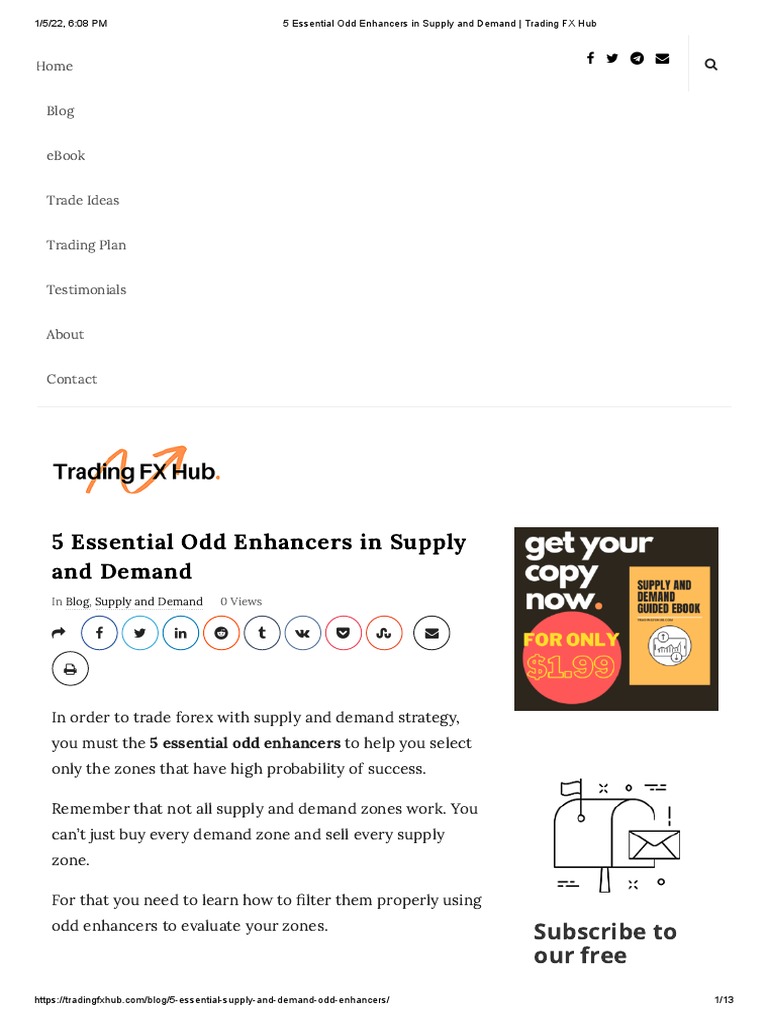 5 Essential Odd Enhancers in Supply and Demand Trading FX Hub | PDF ...