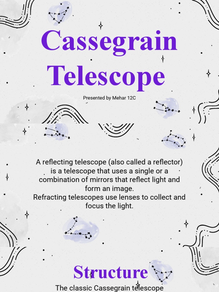 Cassegrain Telescope Overview and Benefits | PDF | Mirror | Telescope