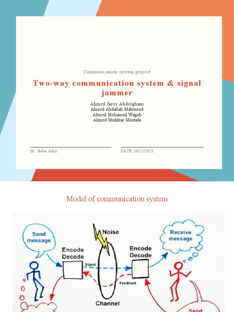 Two-Way Communication System & Signal Jammer | PDF | Telecommunications ...