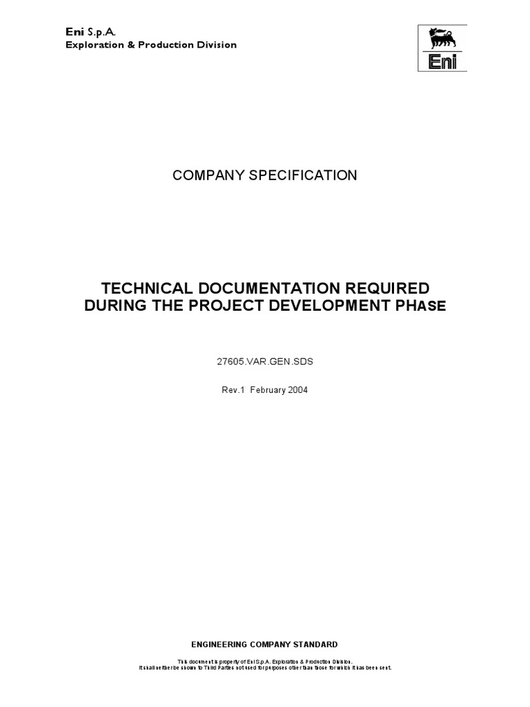 Technical Documentation Required During The Project Development PH ...