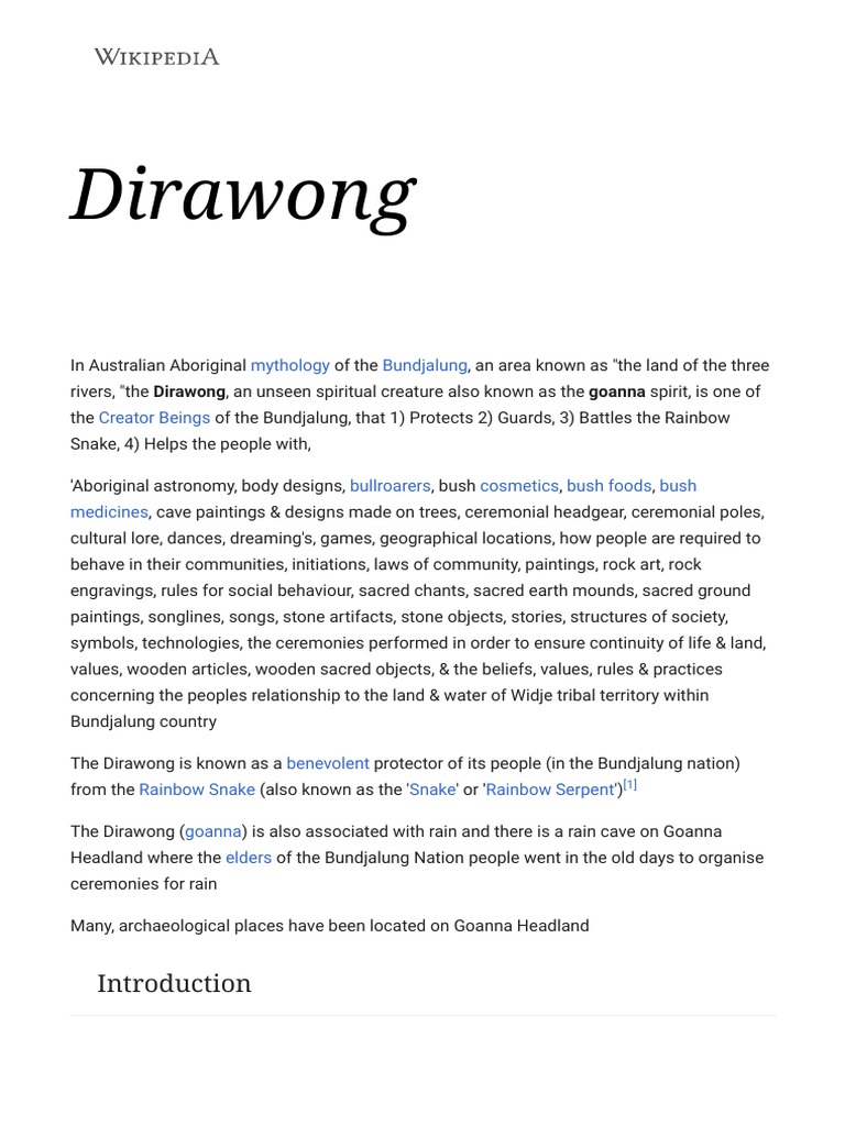 Dirawong - Wikipedia | PDF