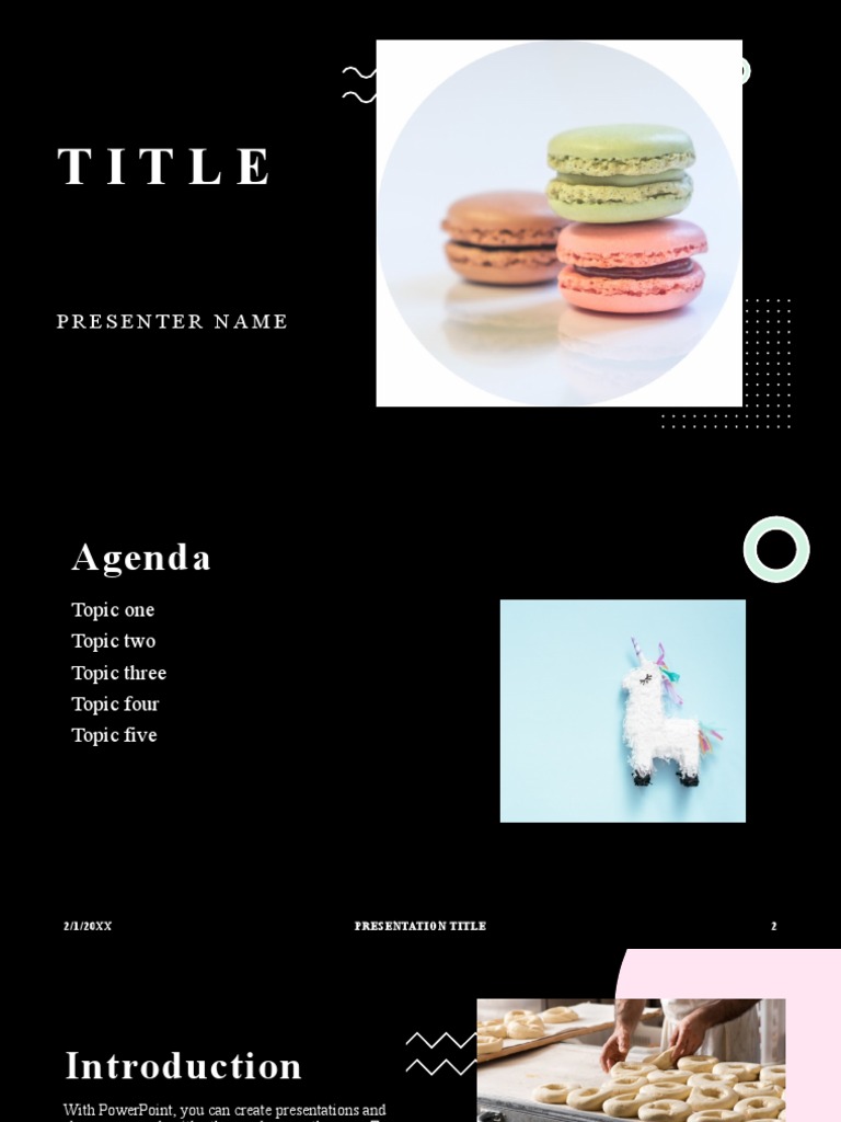 Funky Shapes Dark Design | PDF | Microsoft Power Point | Software
