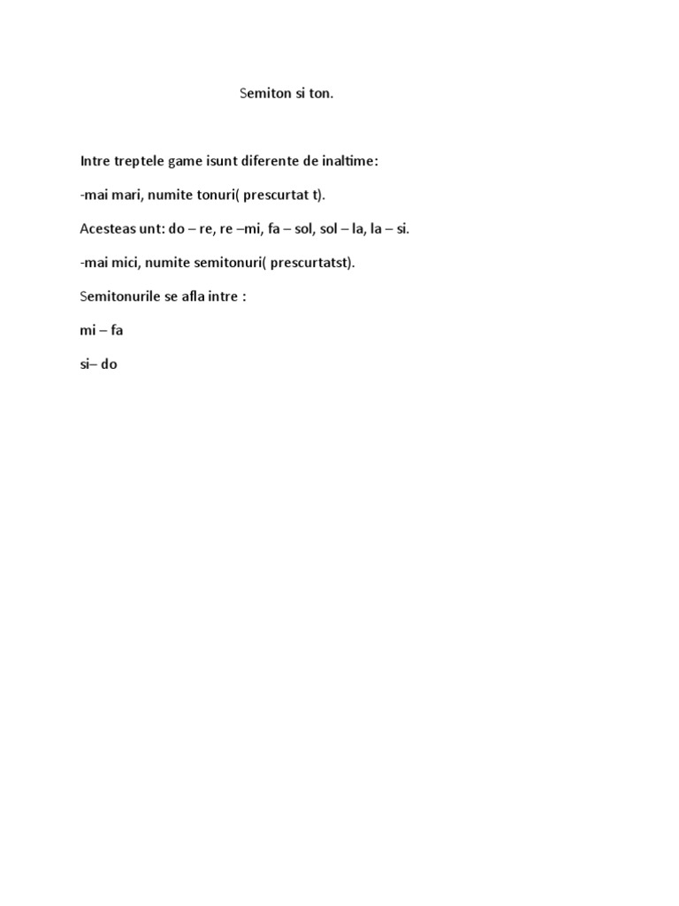Ton Si Semiton | PDF