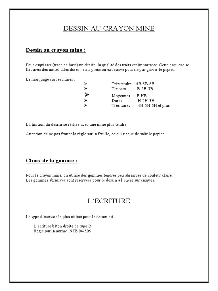 Module 2 - LECTURE ET INTERPRETATION DES PLANS | PDF | Dessin | Crayon