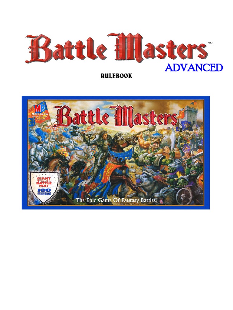Battle Masters Game Rulebook | PDF | Cannon | Battles