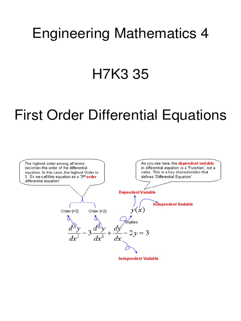 Engineering Mathematics 4 | PDF | Equations | Differential Equations