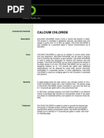 Calcium Chloride - English Units: Density, Composition and TCT of 94-97 ...