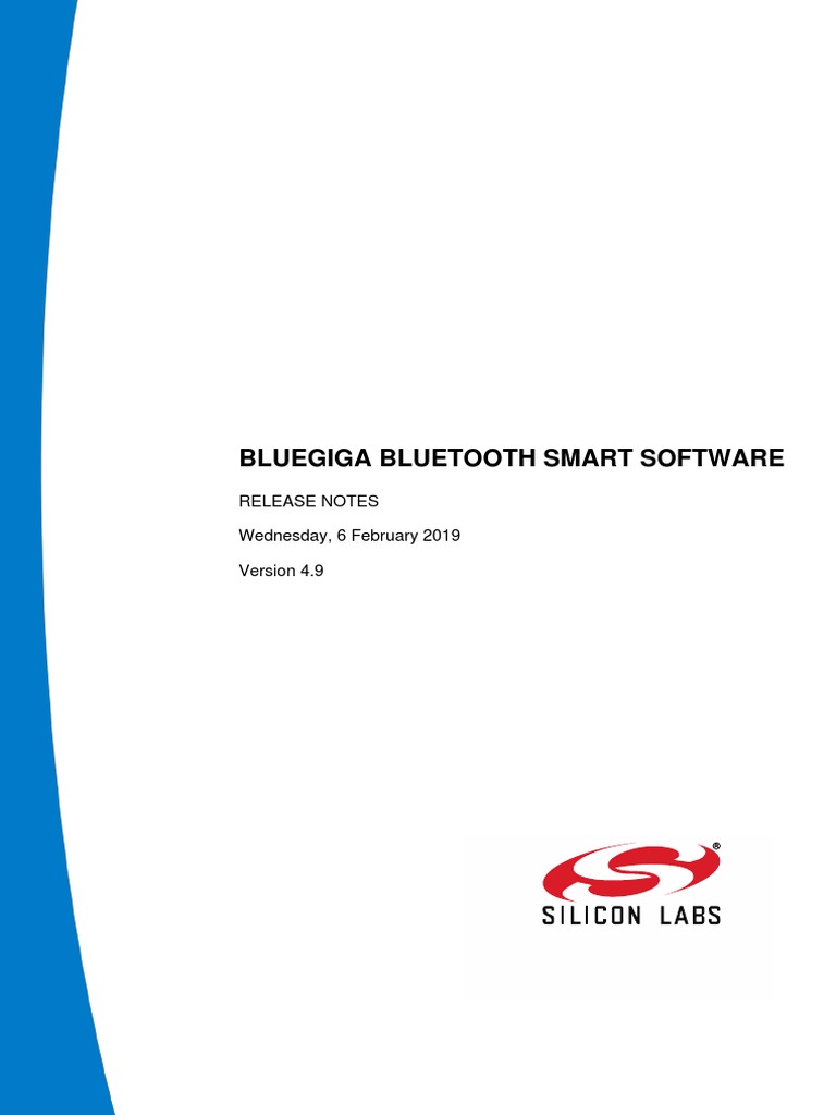 Bluegiga Bluetooth Smart Software: Release Notes Wednesday, 6 February ...