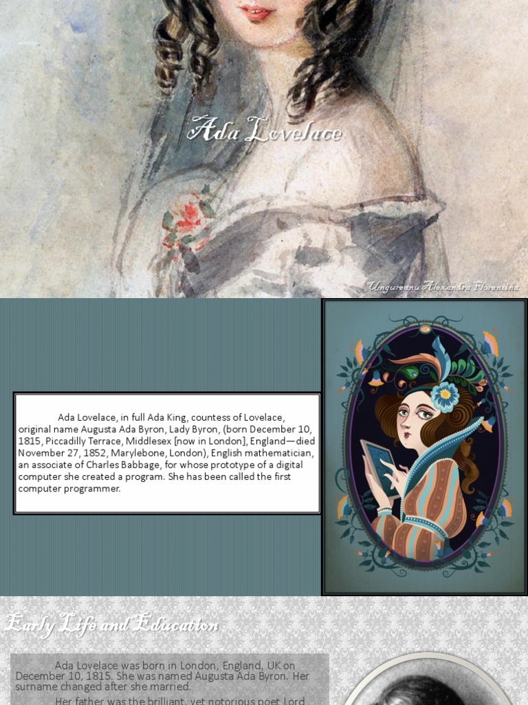 Famous Women - Ada Lovelace | PDF | Science