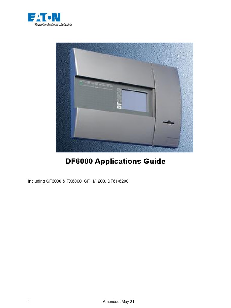Eaton Fire df6000 Application Fault Finding Guide | PDF | Input/Output ...