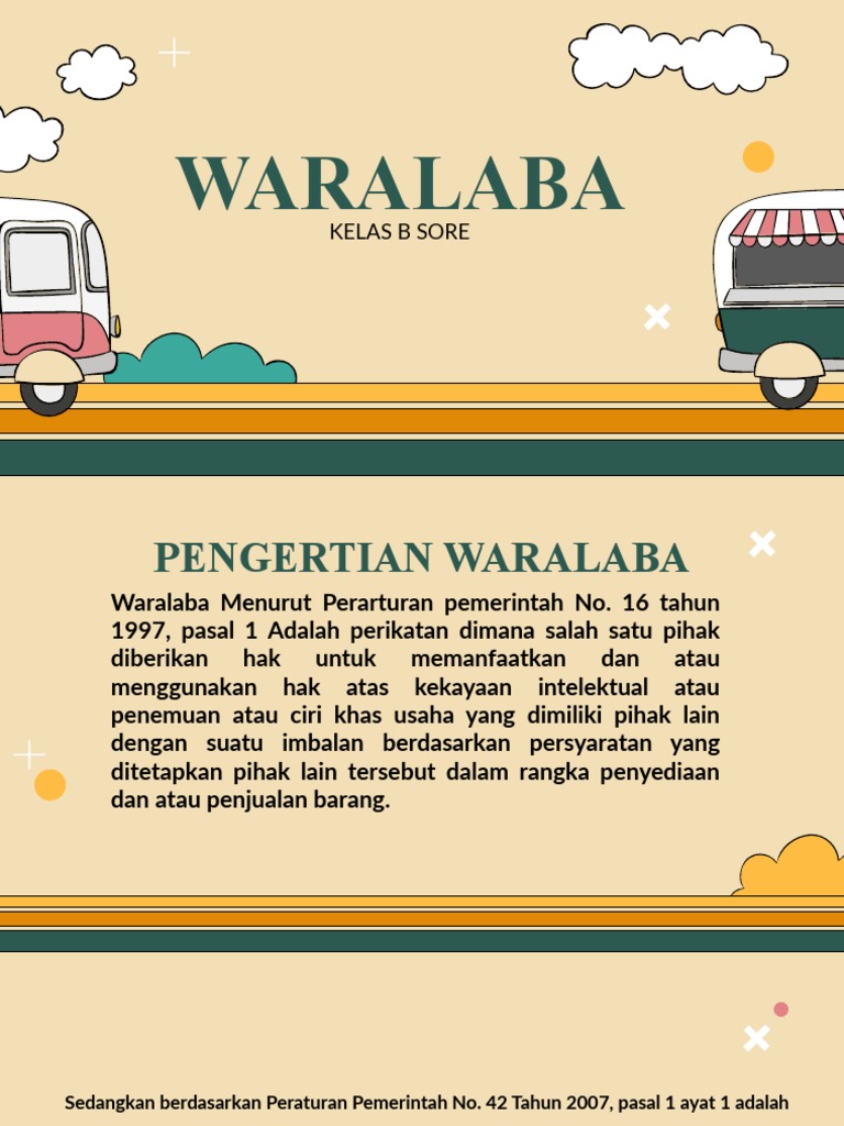 Pengertian dan Jenis Waralaba | PDF