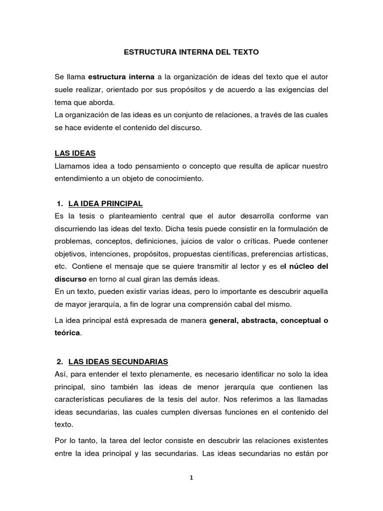 Estructura interna del texto | PDF | Coala | Enfermedad de Alzheimer