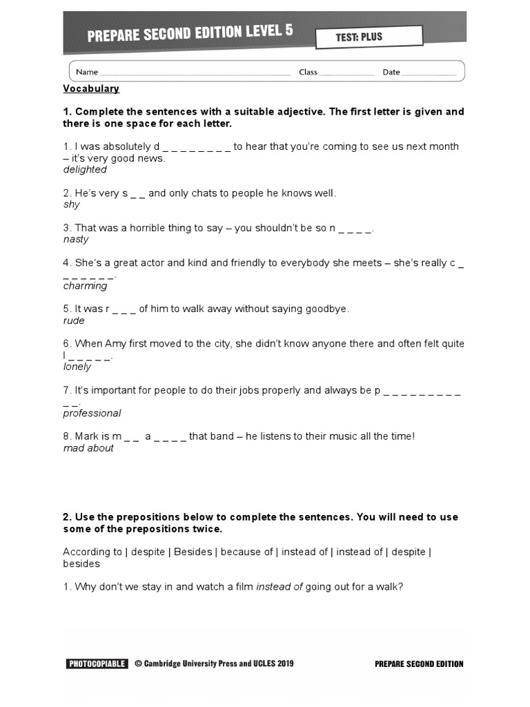 Unit 18 Test Preparation Guide | PDF