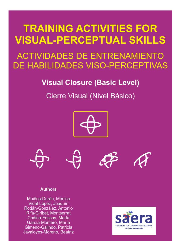 Visual Closure Cierre Visual | Occupational Therapy | Perception