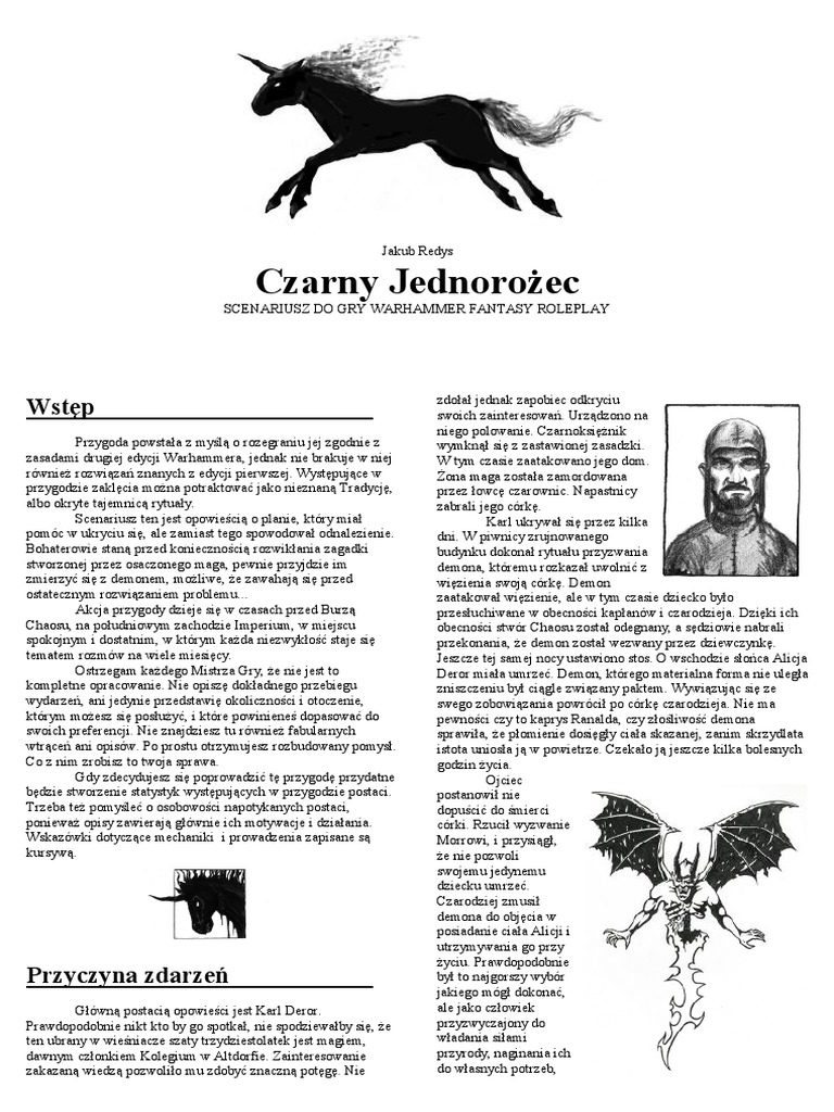WFRP 2e - Czarny Jednorozec (PL) | PDF