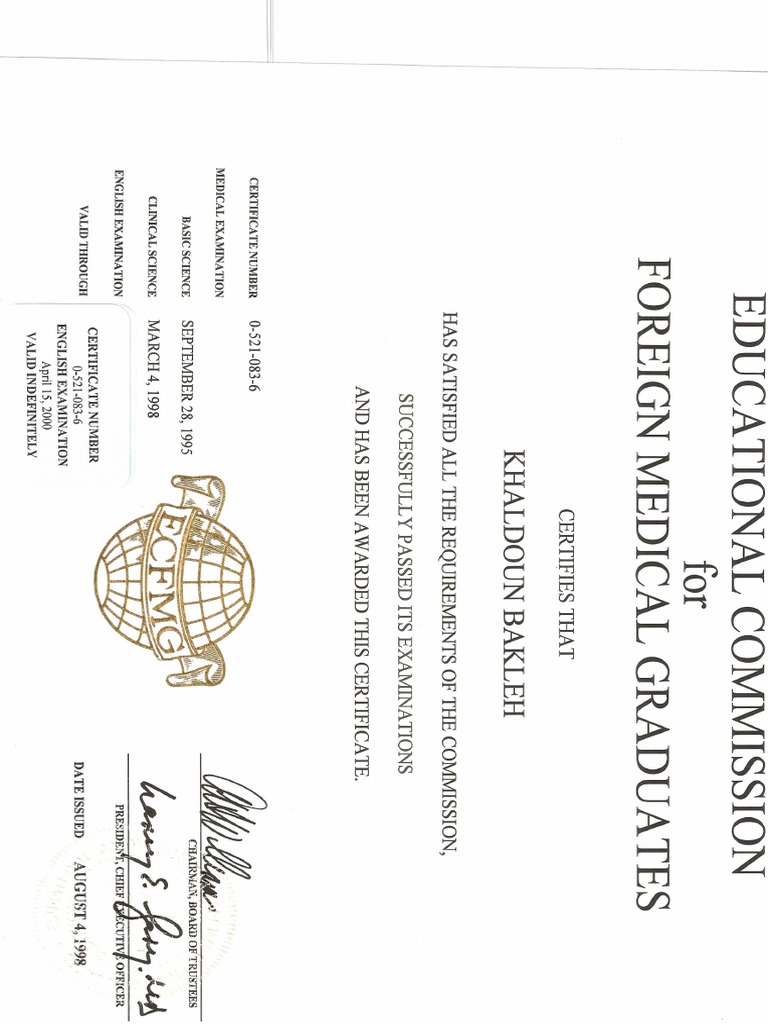 Ecfmg & Usmle | PDF