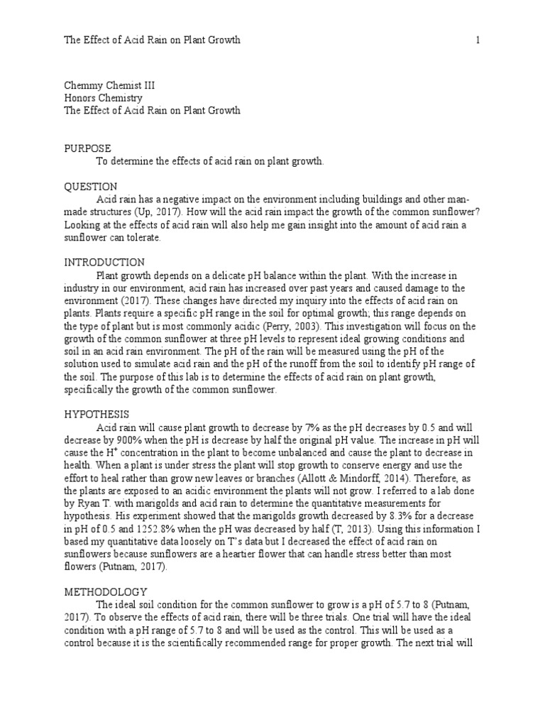 Lab Experiment Report Example | PDF | Ph | Soil