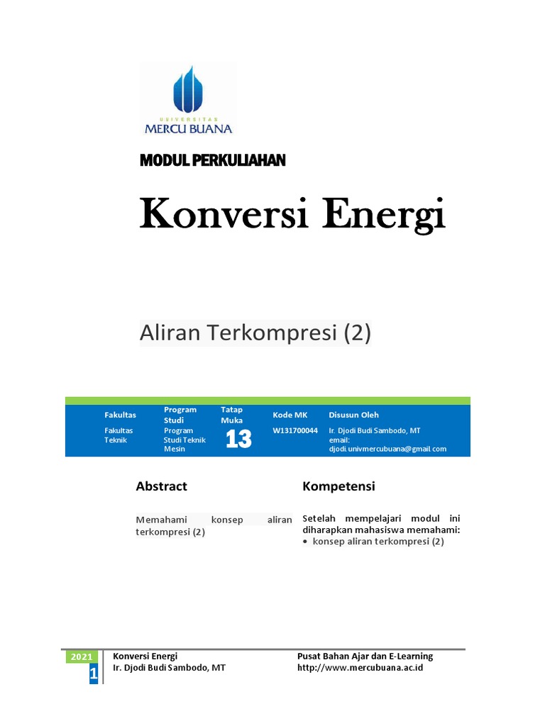Modul Konversi Energi (TM13) - DBS | PDF | Teknologi & Rekayasa