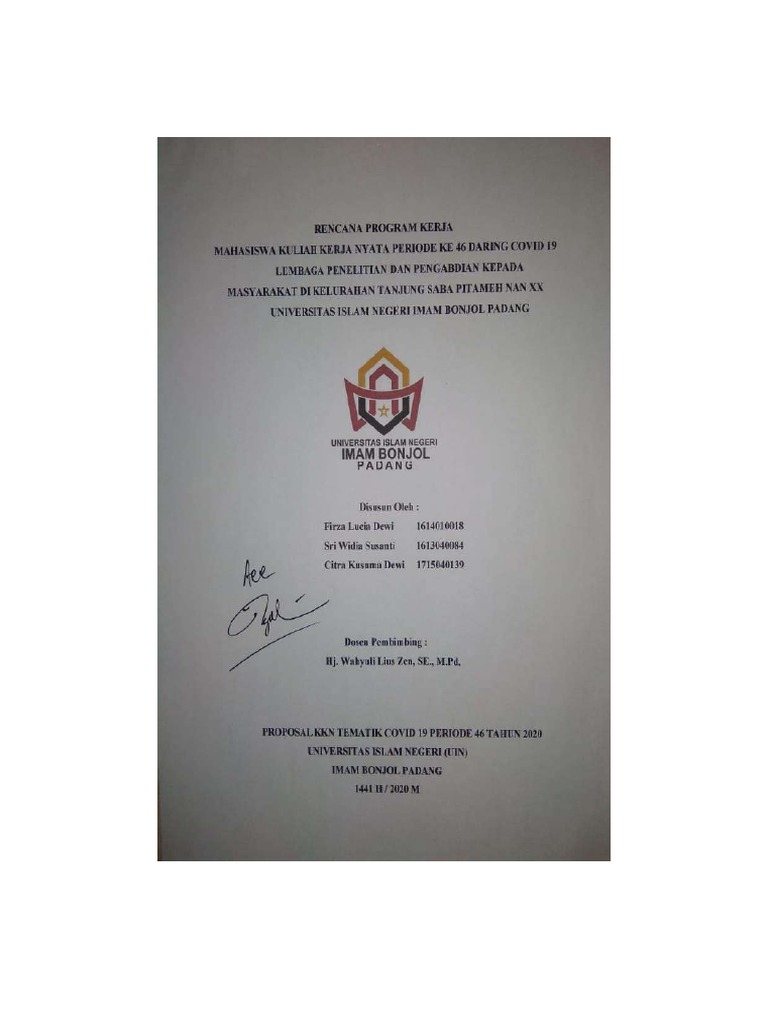 Proposal KKN Kel. Perempuan - Compressed | PDF | Ilmu Sosial | Gaya Hidup