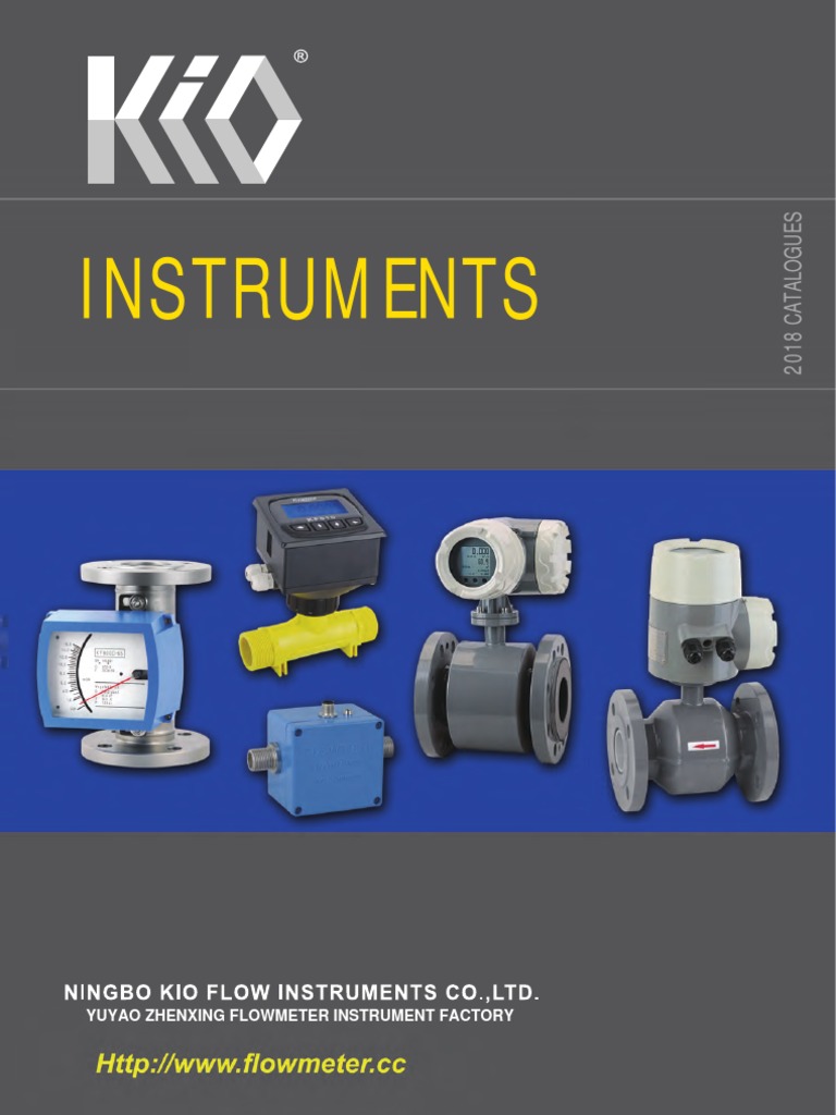 2018KIO Flowmeter Catalogue | PDF | Flow Measurement | Metrology