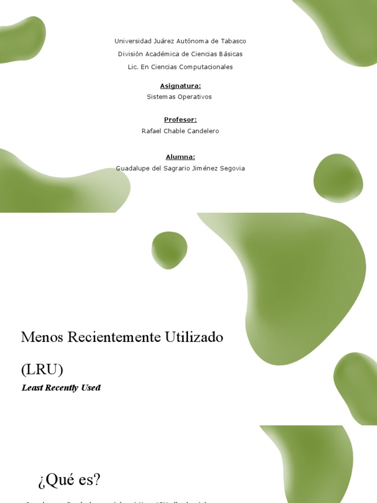 Algoritmo de Reemplazo Lru | PDF | Matemáticas Aplicadas | Algoritmos y ...