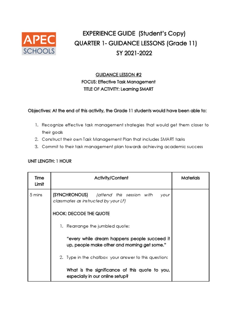 Effective Task Management for Students | PDF | Career & Growth | Business