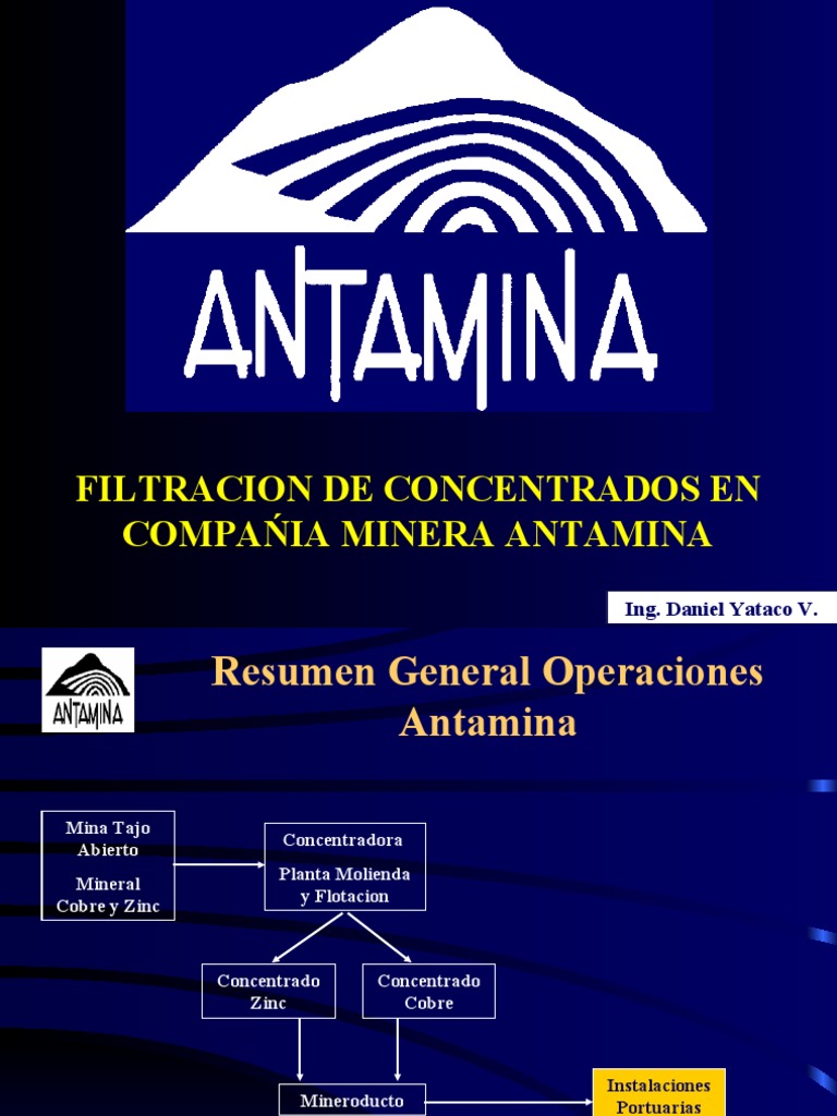 Filtracion Antamina | PDF | Sustancias químicas | Ingeniería Química