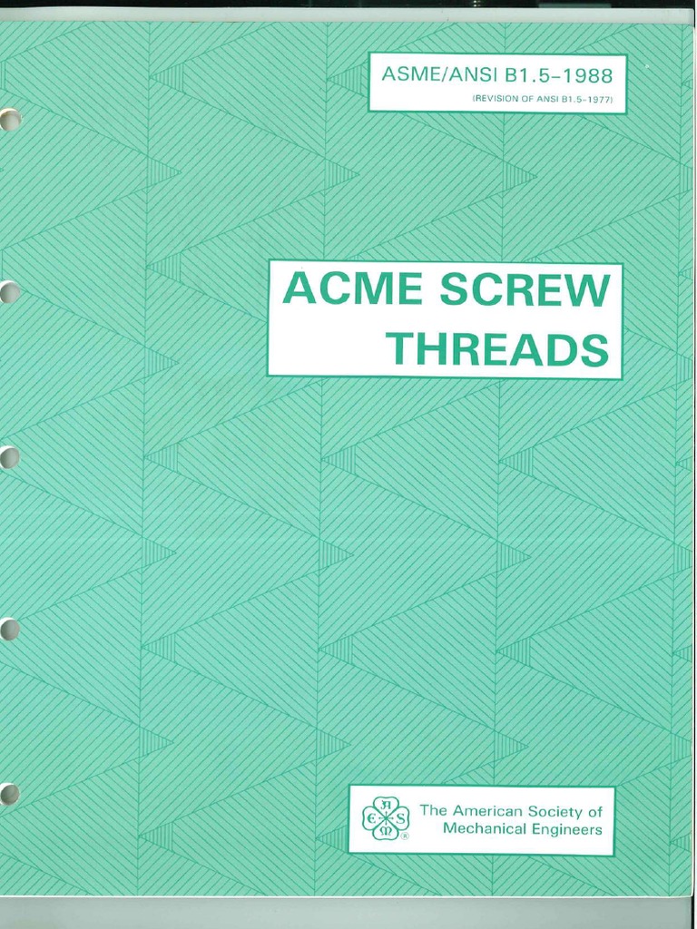 ASME B1.5-1988英 | PDF