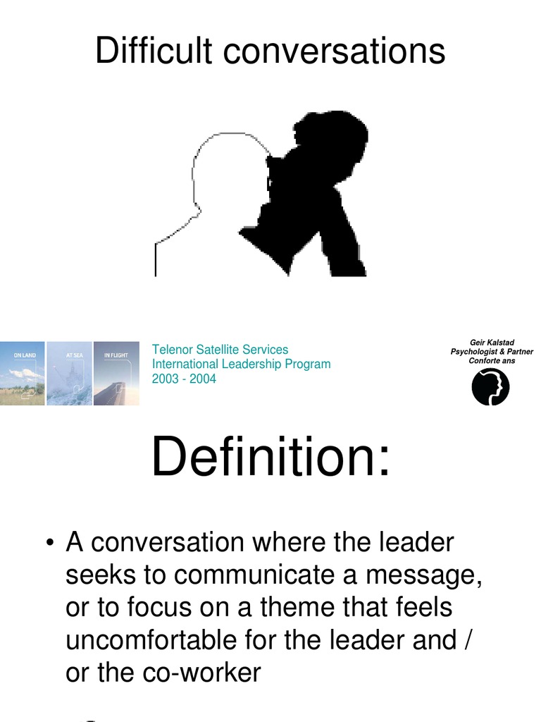 TSS Difficult Conversations | PDF | Truth | Behavioural Sciences
