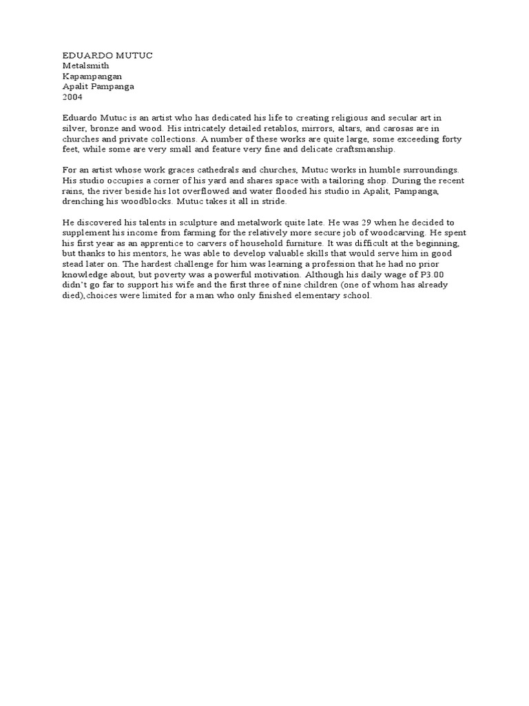 Eduardo Mutuc | PDF