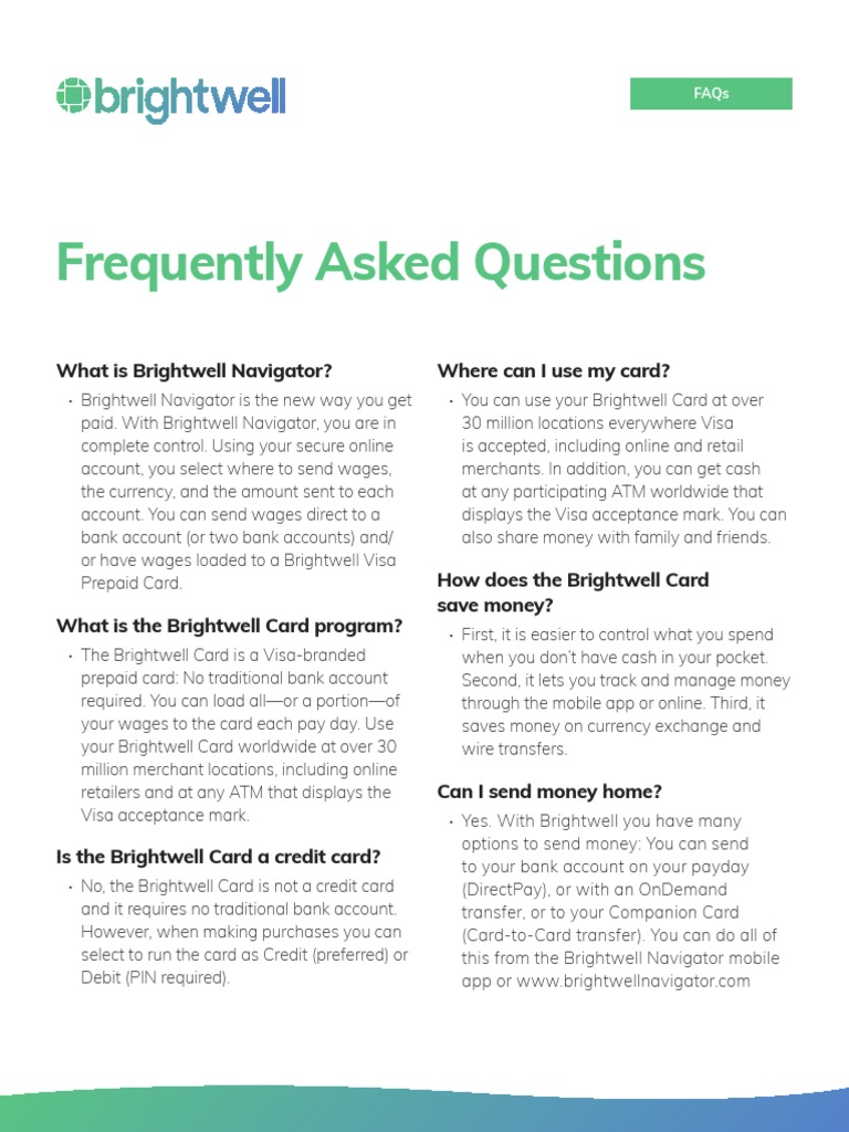 Frequently Asked Questions: What Is Brightwell Navigator? Where Can I ...