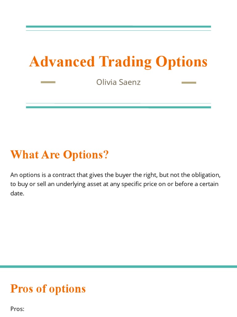 Advanced Trading Options | PDF