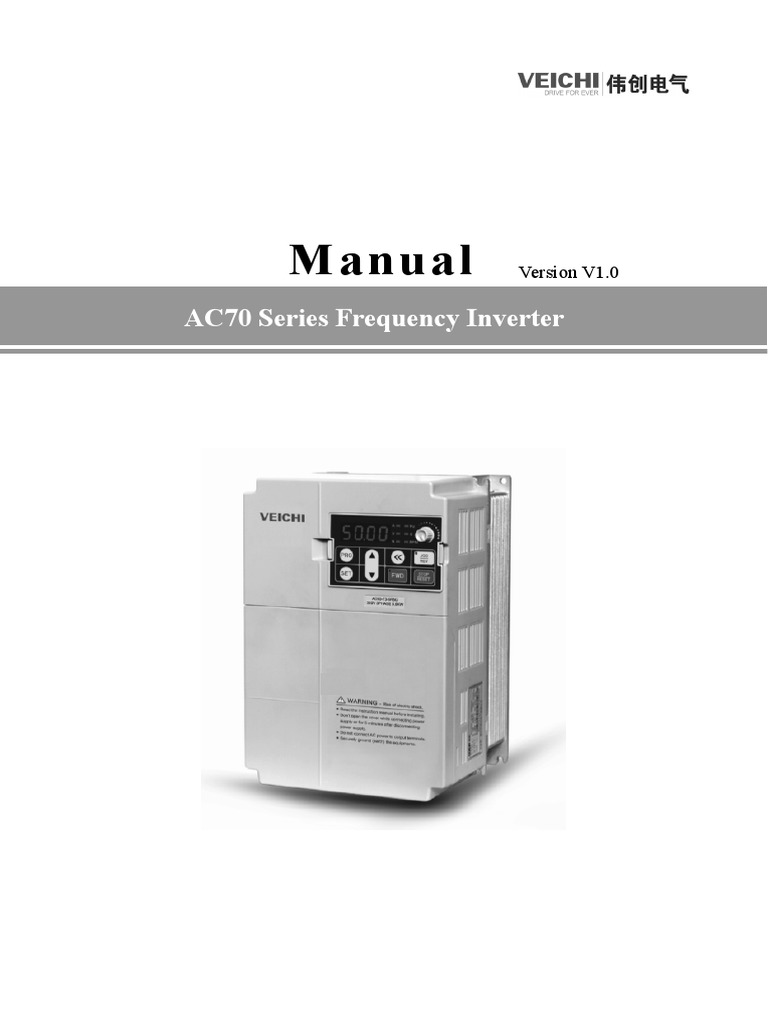 Ac70 Manual V1.0 | PDF | Power Inverter | Power Supply